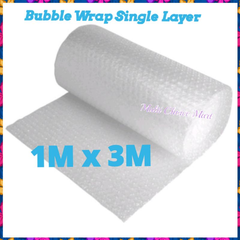 Bubble Wrap 1m x 3m / Bubble Wrap Potong / Plastik Bungkus Barang / Wrapping Barang | Shopee ...