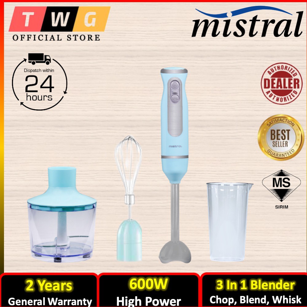 [Stock Ready] Khind Mistral 2 Speed Control Hand Blender With 3 ...
