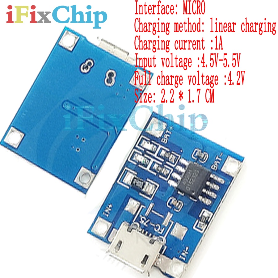 Type-c Micro Mini USB 5V 1A 18650 TP4056 Lithium Battery Charger Module ...