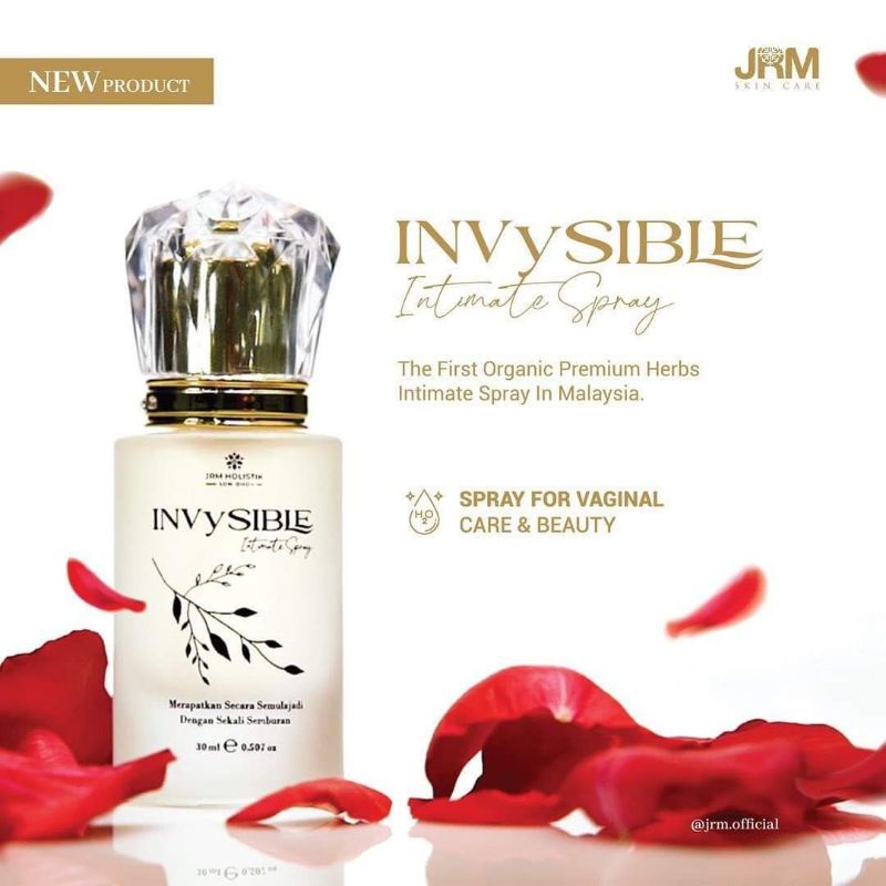 JRM INVYSIBLE INTIMATE SPRAY PUTIK TELAGA DARA 100% ORIGINAL HQ ...
