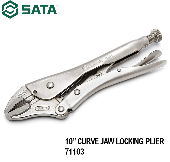 Sata 71103 Curved Jaw Locking Pliers 10 inch / 250mm | Shopee Malaysia