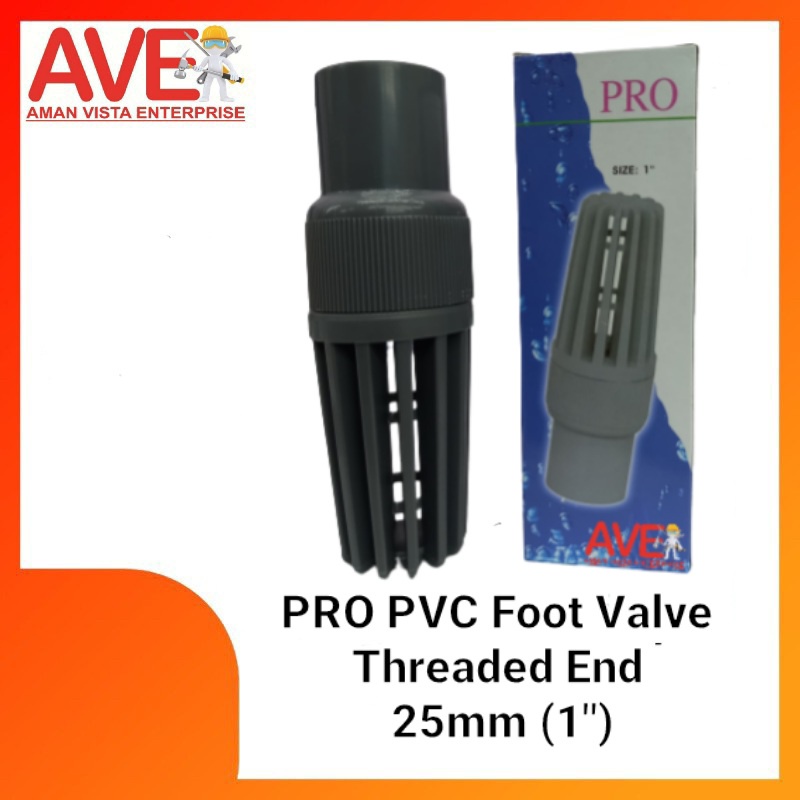 PRO PVC Foot Valve Threaded End 25mm (1") | Shopee Malaysia