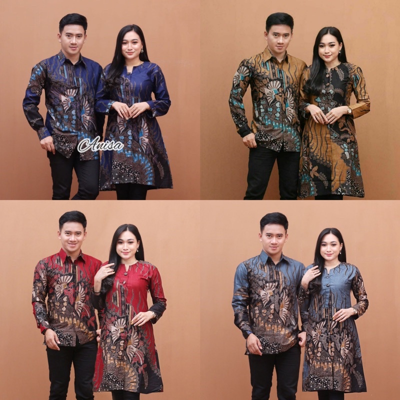 Couple Batik | Modern Couple Batik | Couple Batik Shirt | Batik Tunic ...
