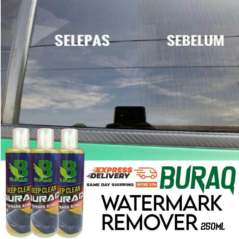 BURAQ watermark remover,waterspot remover 250ML,glass coating,car ...