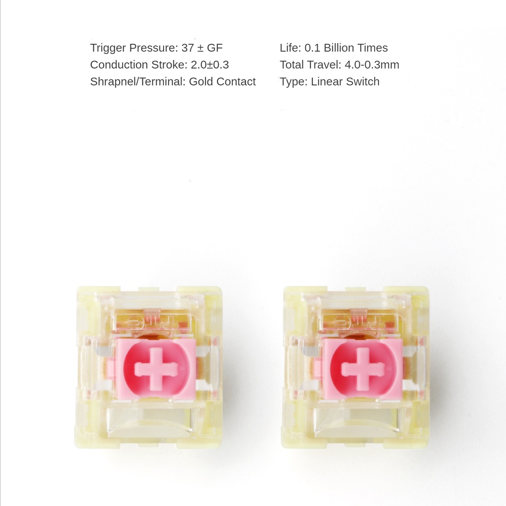 TTC gold pink V2 Dukharo MO-green Gateron Mechanical keyboard switch ...