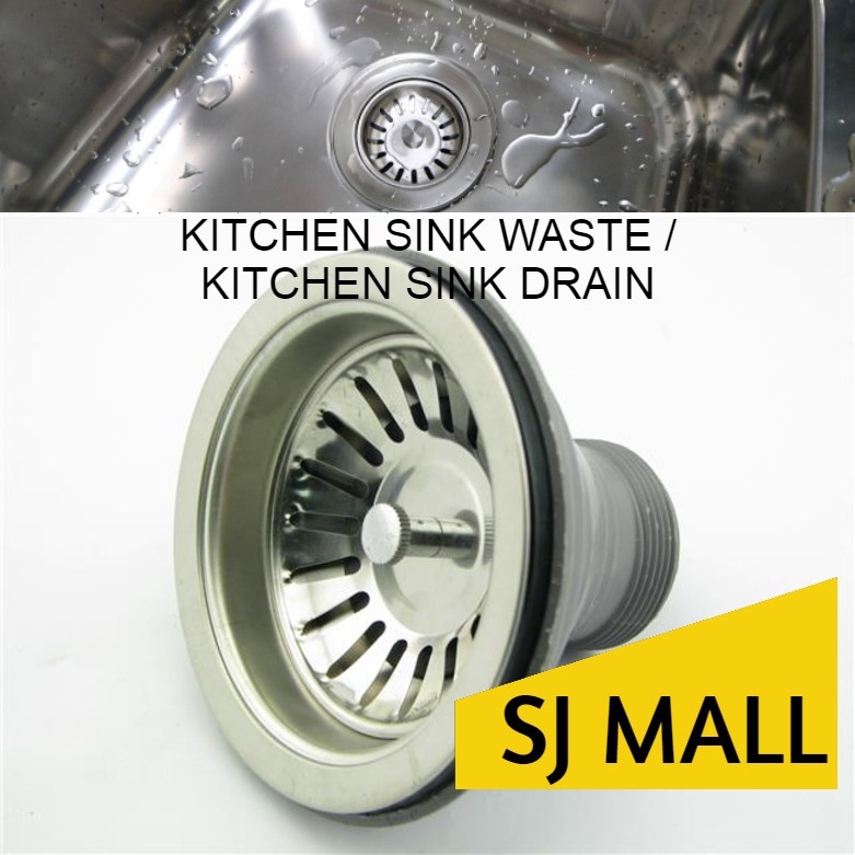 kitchen waste, sinki waste, stainless steel PVC | Shopee Malaysia