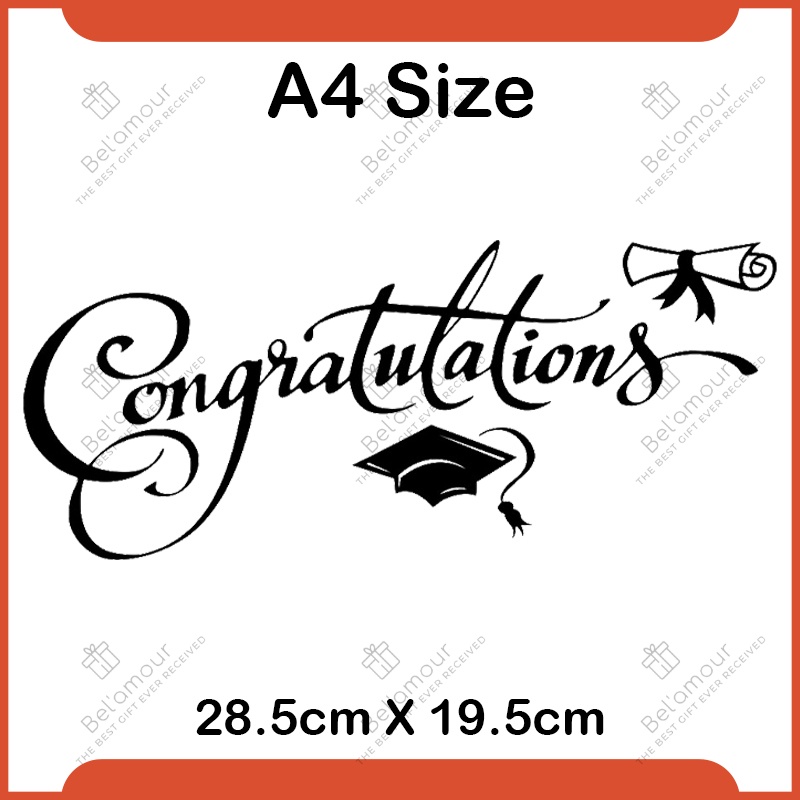 18-36 inch DIY Congrats Grad / Grand Opening / Congratulations BOBO ...