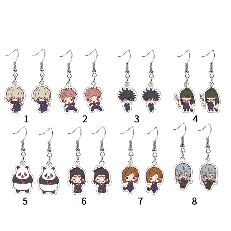 Anime Jujutsu Kaisen Gojo Satoru Funny Inspired Earrings | Shopee Malaysia