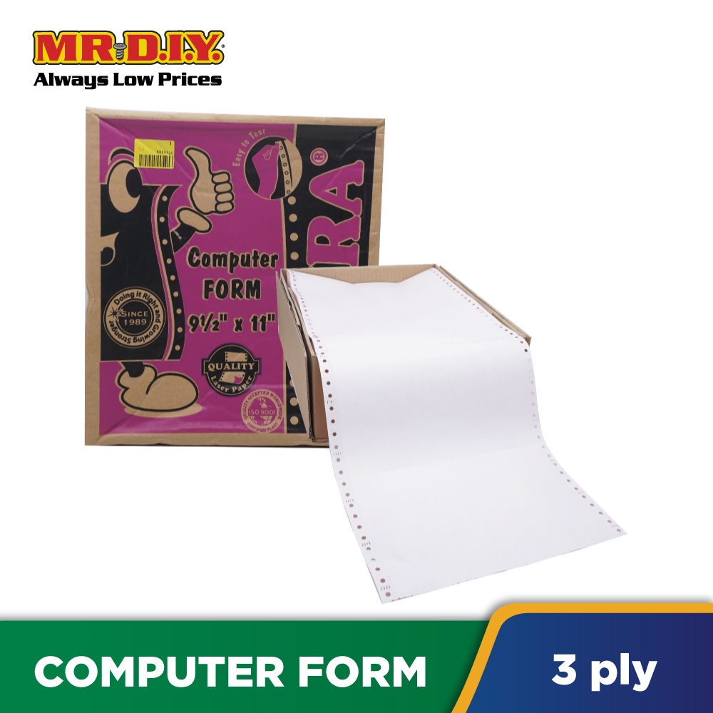 AKIRA 3 Ply NCR Colour Computer Form 9.5 x 11 Inch (250 Sheets ...