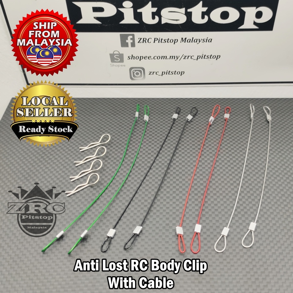 ZRC Anti Lost RC Body Clip With Cable Body Pin For Drift Touring ...