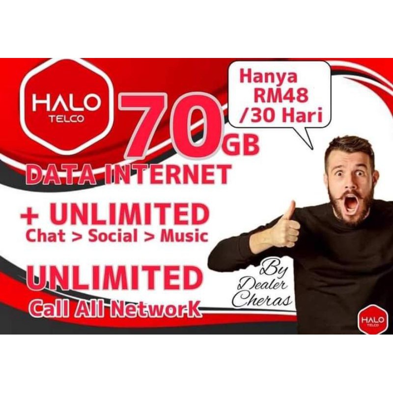 Halotelco simkad viral unlimited 🔥 | Shopee Malaysia