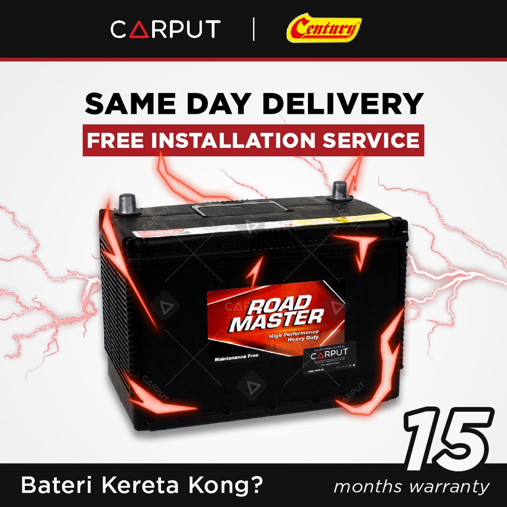 [ Installation Provided ] NX120-7L Century Roadmaster | Car Battery ...