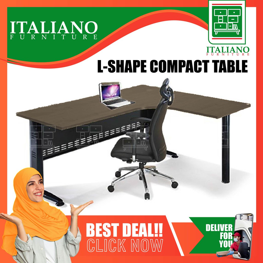 L-Shape Compact Table / Office Desk / Office Meeting / Table Discussion ...