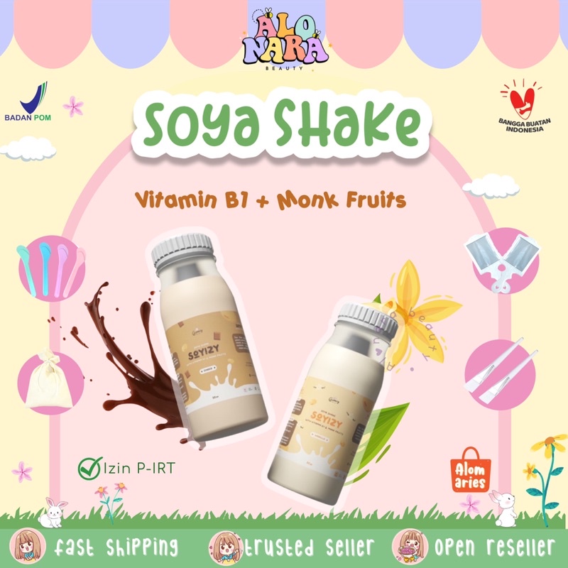 Soya SHAKE SOYIZY Soybean Drink Powder 100% ORI || Seve Almery | Shopee ...