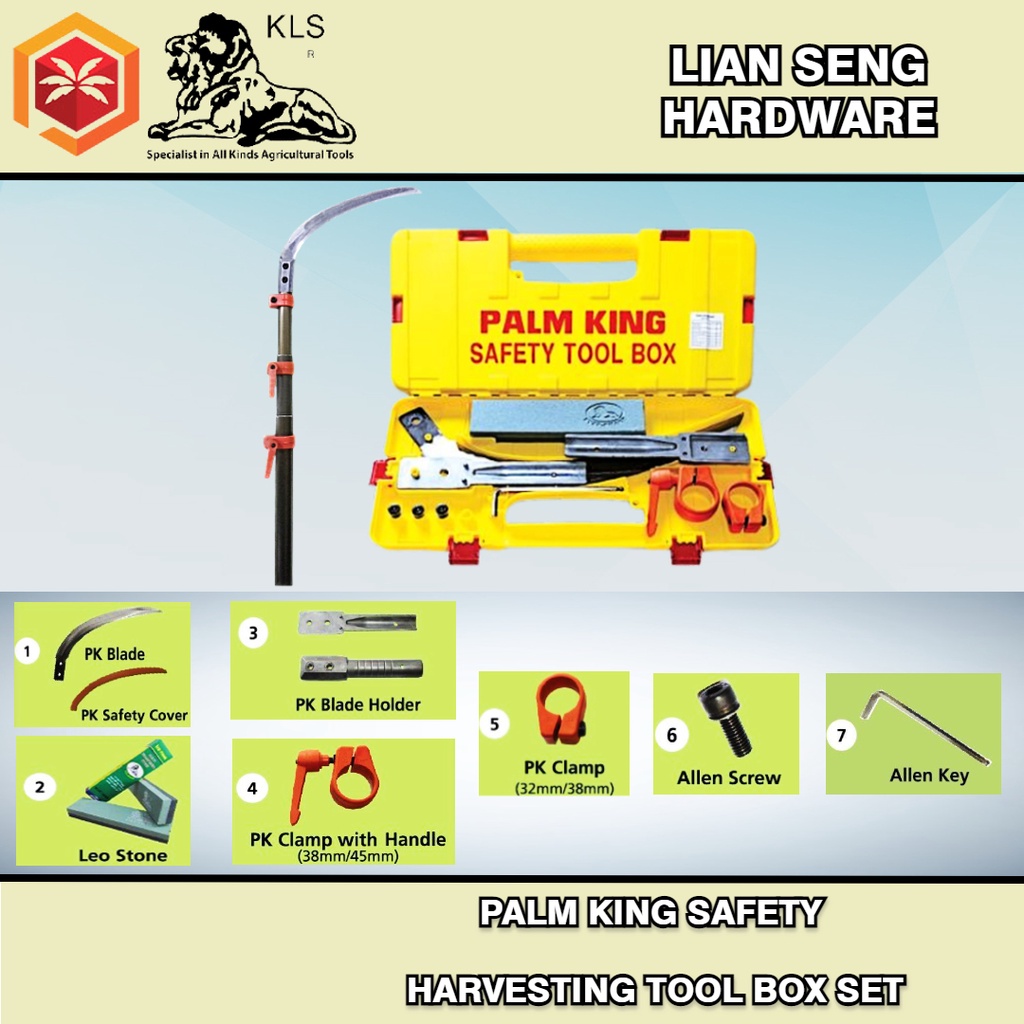 PALM KING SAFETY HARVESTING TOOL BOX SET | Shopee Malaysia