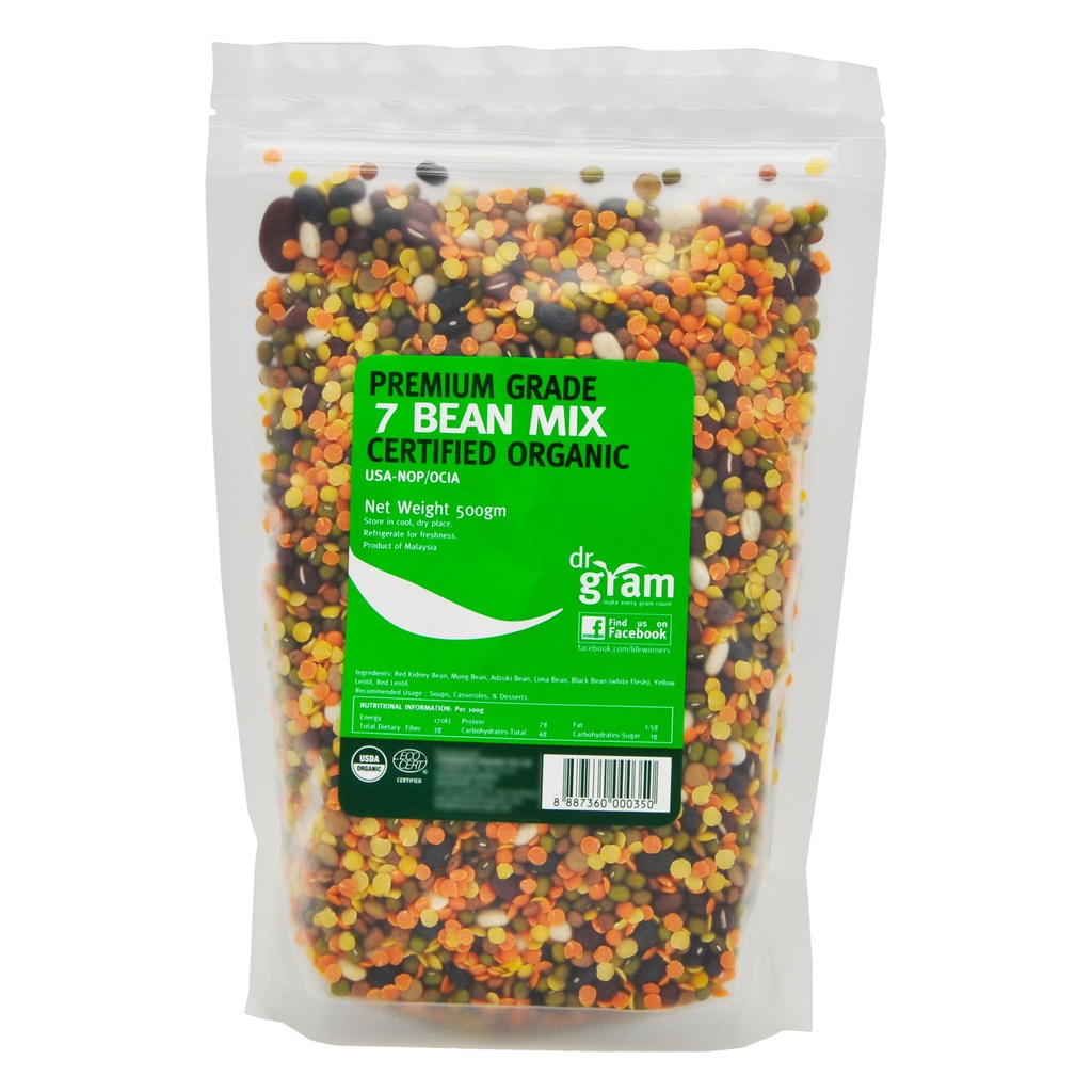 Dr Gram Organic 7 Bean Mix 500g (Exp: 09/05/2026) | Shopee Malaysia