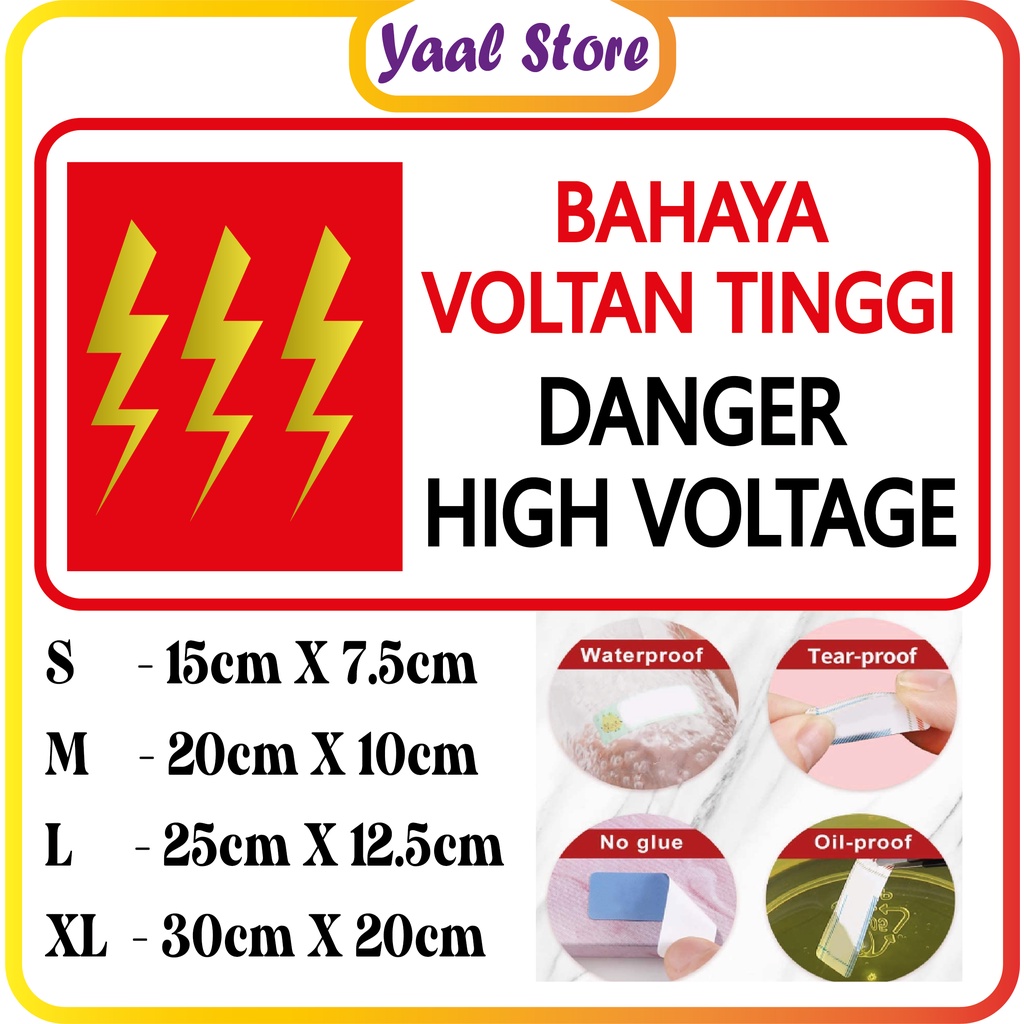 Dangerous High Voltage Sign Sticker /PVC Sticker For Wall,Window ...