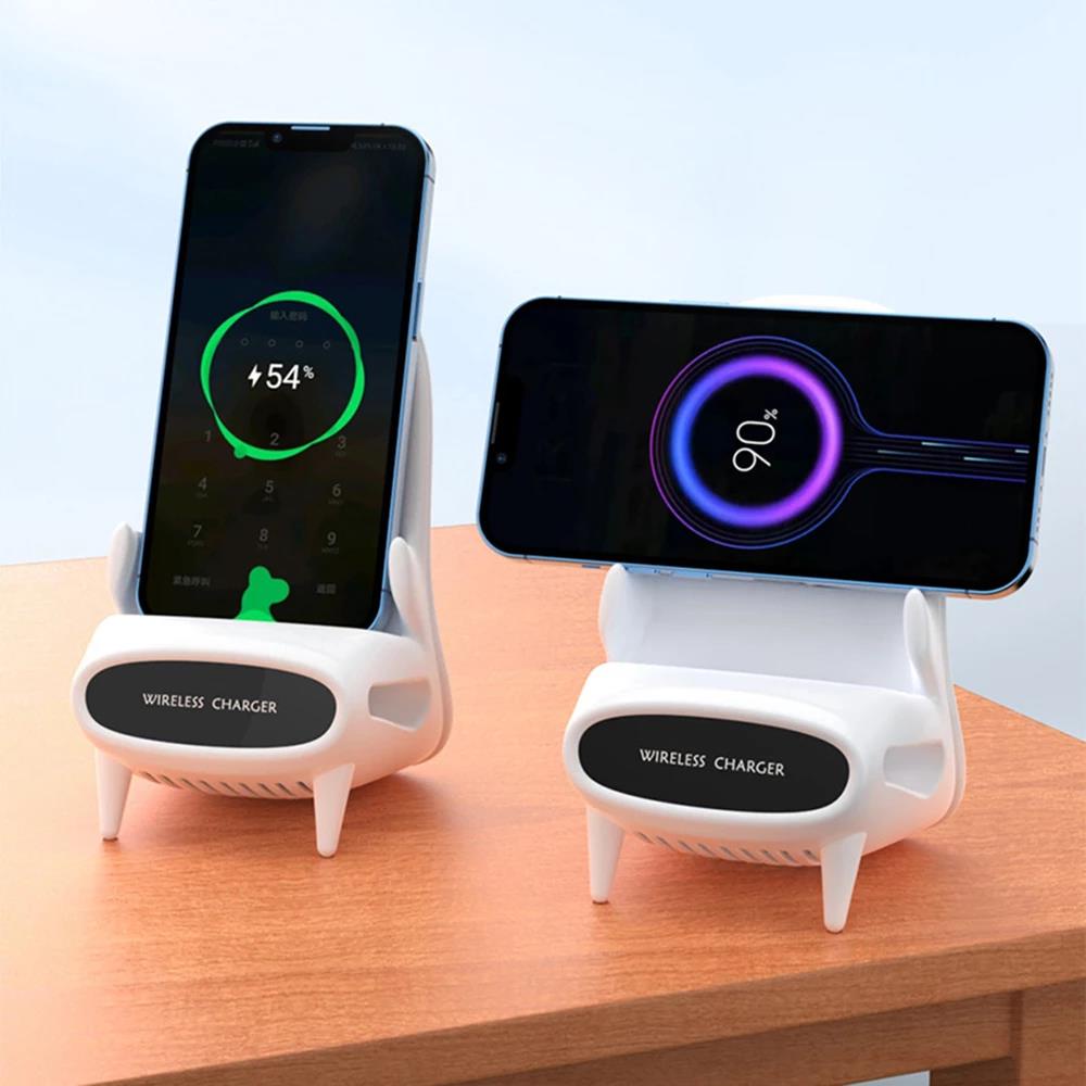 Portable Mini Chair 15W Desktop Vertical Wireless Fast Charge Tablet ...