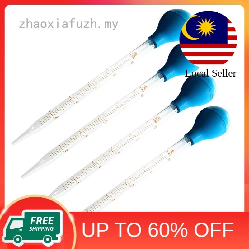 Rubber Head Glass Graduated Pipettes Dropper Fluid Liquid Dropper Scale ...