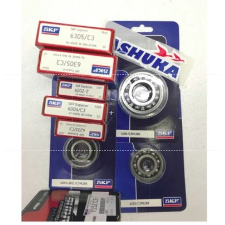 ASHUKA SKF ENGINE BEARING C3 FULL SET Y15 V1 V2 / LC135 / LC 135 4S ...