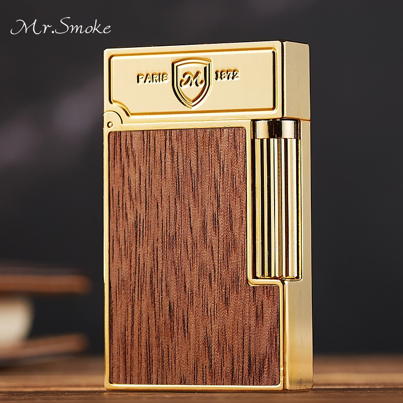 Loud sound lighter inflatable side sliding pure copper natural wood ...