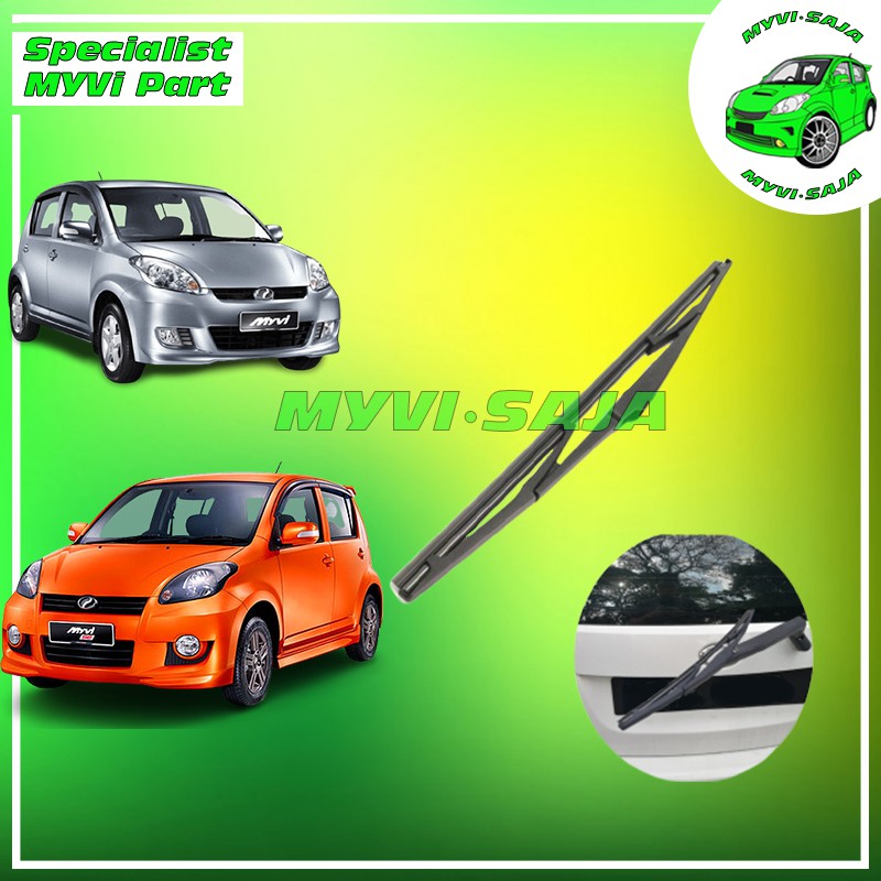 REAR RUBBER WIPER BLADE 14" PERODUA MYVI, VIVA, AXIA, SPECTRA 5, MAZDA ...
