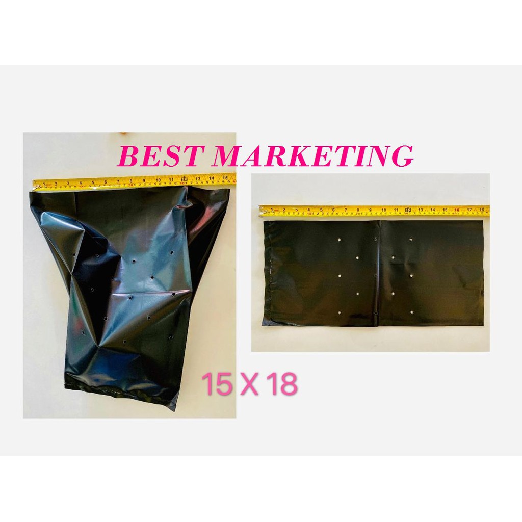 15x18 PolyBag / Plastik Semaian Hitam (1KG) | Shopee Malaysia