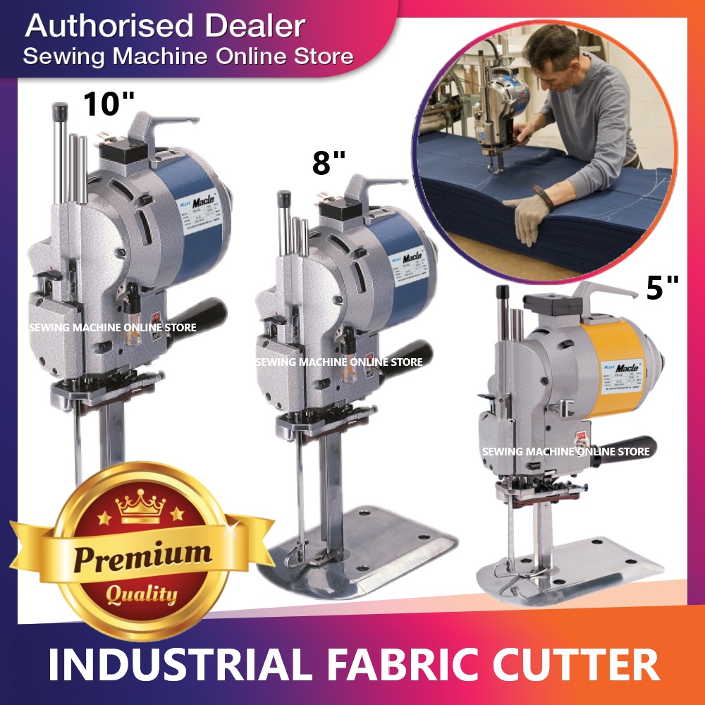 Mesin Potong Kain Industri / 5" 8" 10" Straight Fabric Cutting Machine ...