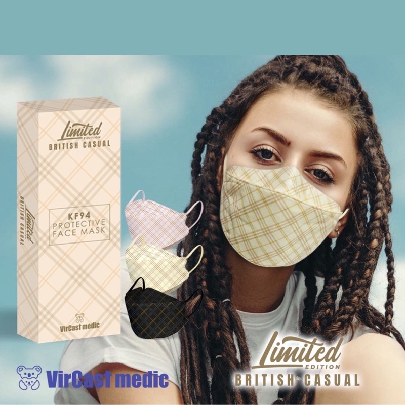 Limited Edition Vircast Medic KF94 3D Fit 4Ply Protective Face Mask ...