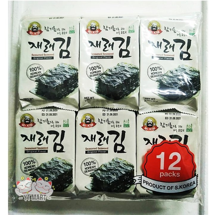 Mister Kim Seaweed - Original Flavor (4g X 12 pack) | Shopee Malaysia