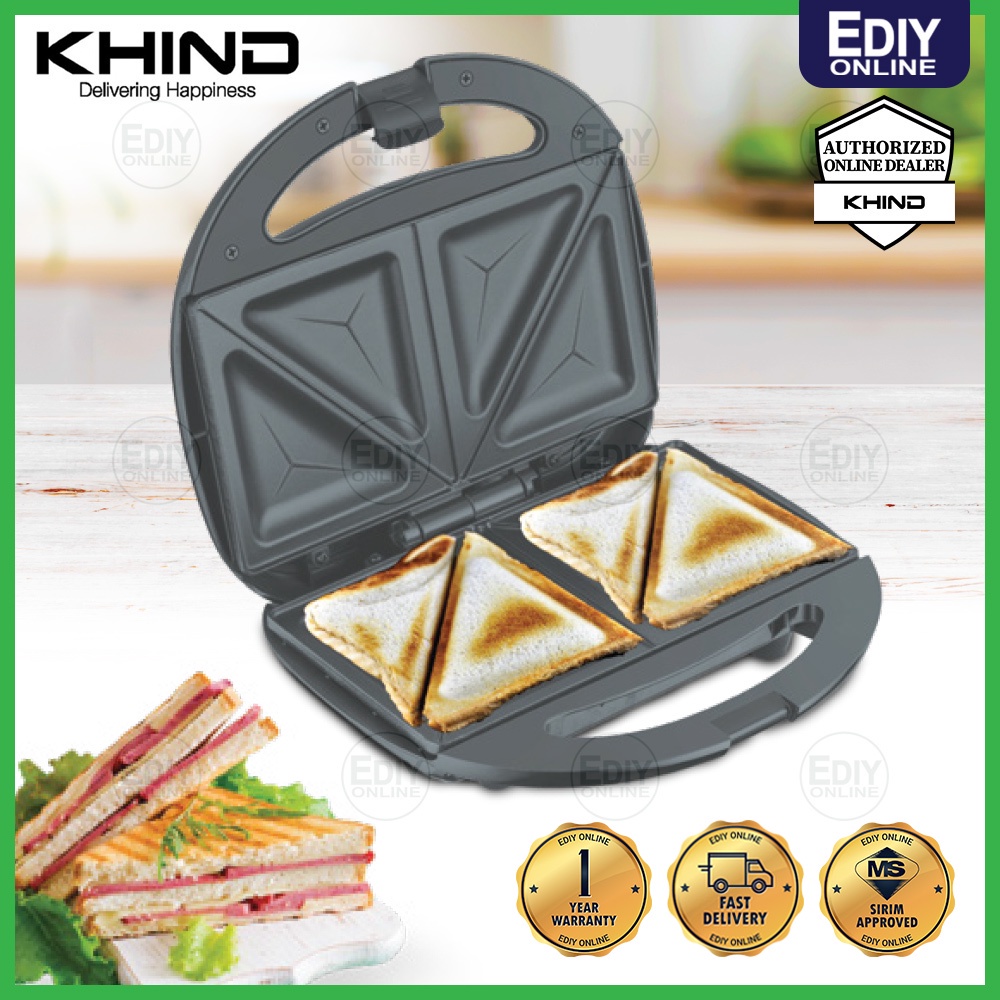 KHIND ST-750 ST750 SANDWICH BREAD MAKER MACHINE TOASTER Pembakar Roti ...