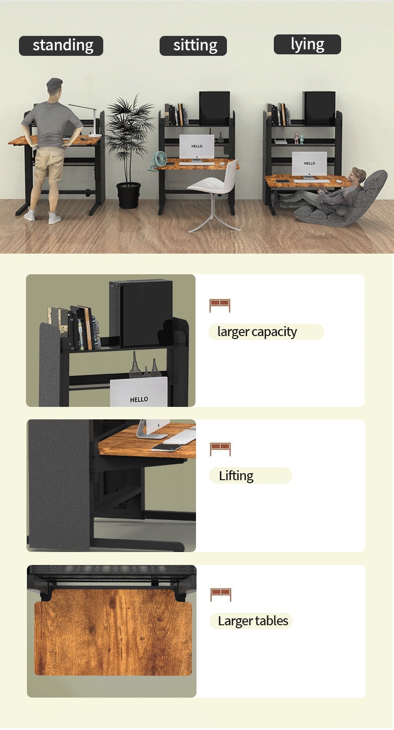 Standing study table / height adjustable table / electric table ...