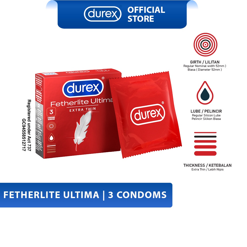 [Shopee Mamak RM 1] Durex Fetherlite Ultima Condoms (3's) | Shopee Malaysia