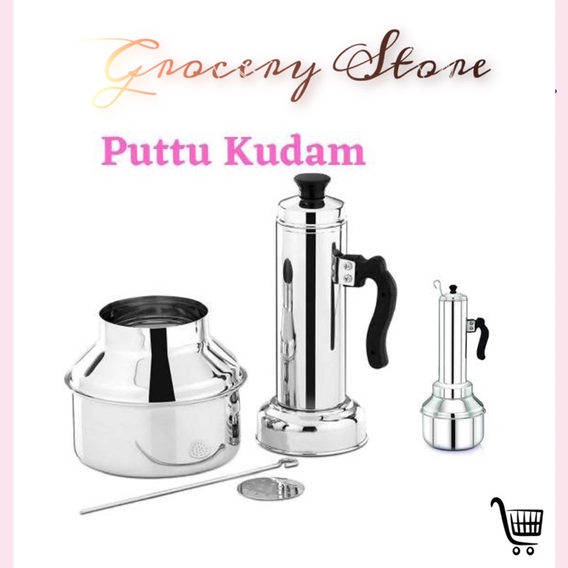 Stainless Steel Puttu Maker Puttu Kudam Puttu Kutty With Steamer Plate ...