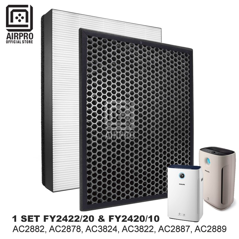 AIRPRO Philips FY2422 FY2420 Air Purifier HEPA H12 & Active Carbon ...