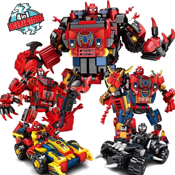 Spiderman Venom Model Spider Robot Spiderman Car Hero Avengers Marvel ...