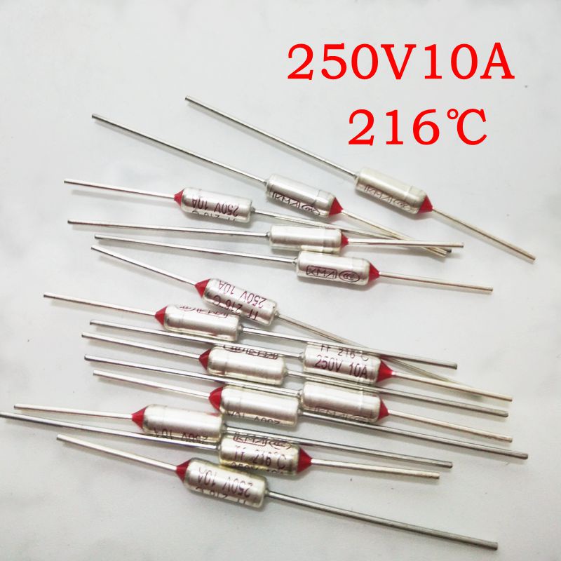 Combo of 10 thermal fuses 250V 216 degrees 10A - Genuine Coffee Maker ...