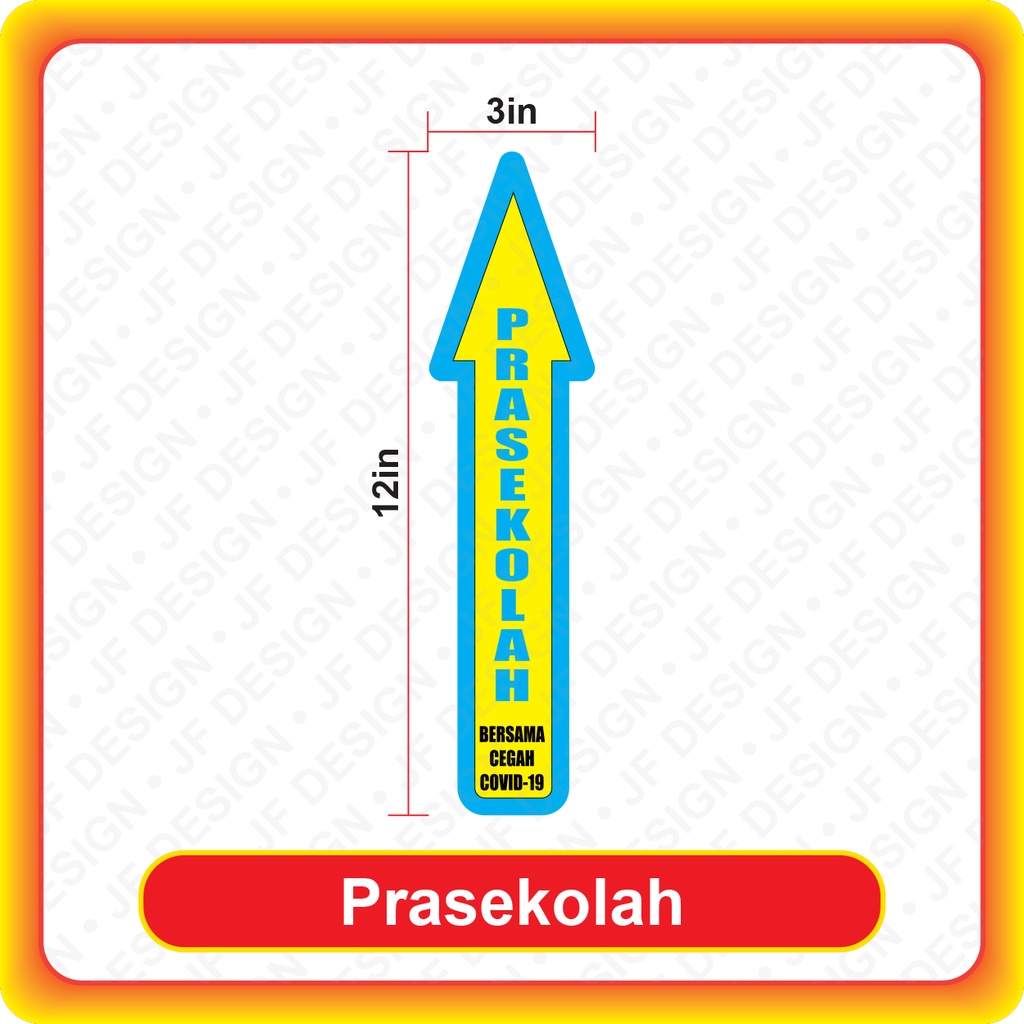 Pelekat Arah Pergerakan / Direction of Movement Stickers [School ...
