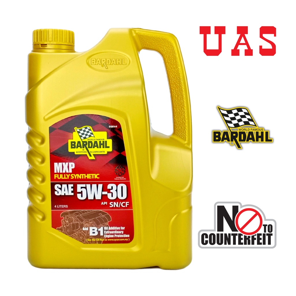 BARDAHL MXP FULLY SYNTHETIC 5W30 Engine Oil 4Litre | Shopee Malaysia