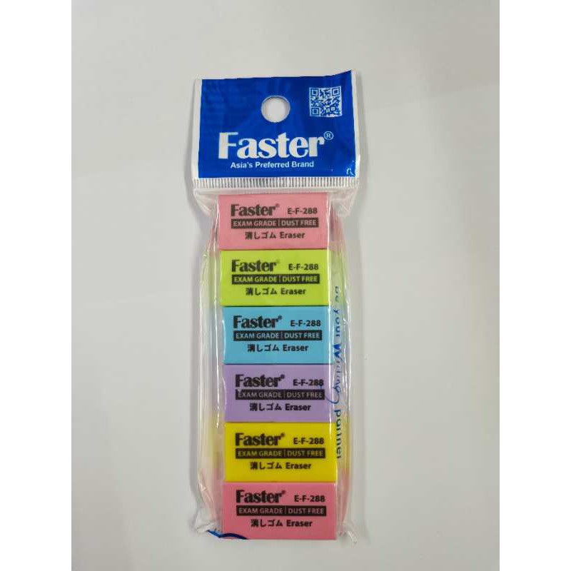 Faster Eraser VALUE PACK 6IN1 E-F288-6 | Shopee Malaysia