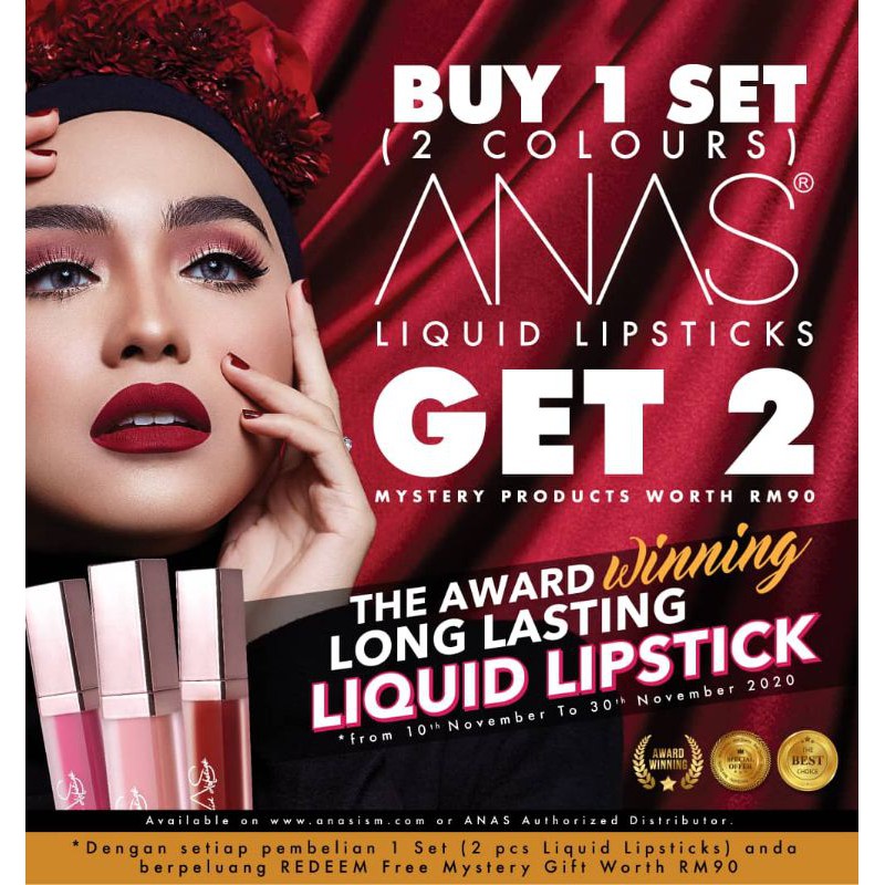 🔥HOT PROMO🔥 ANAS LIQUID LIPMATTE | Shopee Malaysia