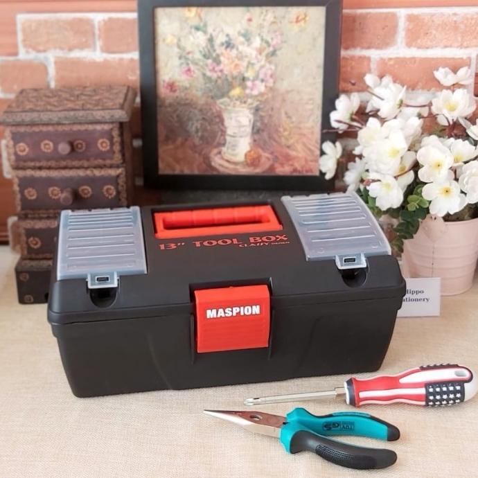 Toolbox classy Maspion 17" original | Tooll BOX 17 inch Tool Holder ...