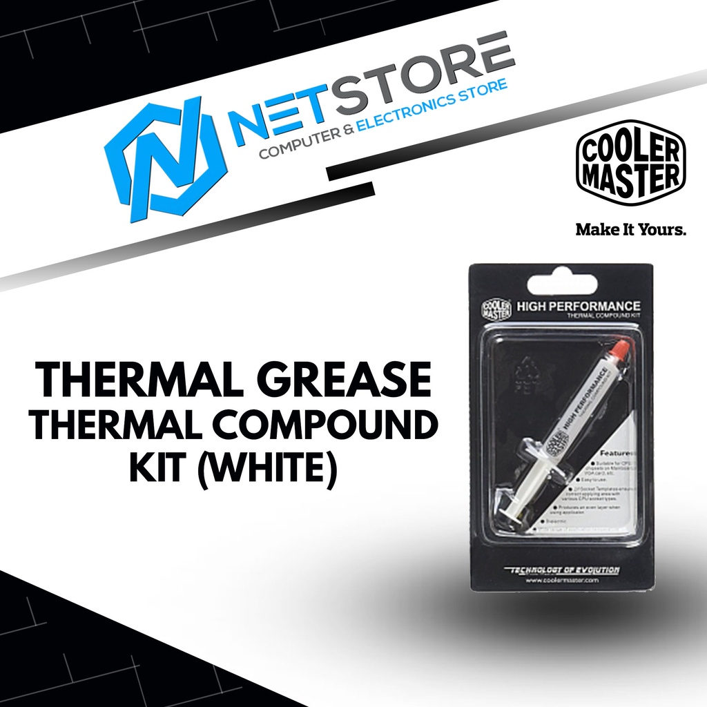 COOLER MASTER THERMAL GREASE (WHITE) HTK-002-U1-GP | Shopee Malaysia