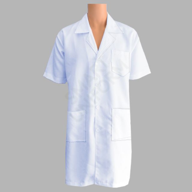 LabCoat/white Coat/ Jubah Makmal,short sleeve and long sleeve (unisex ...