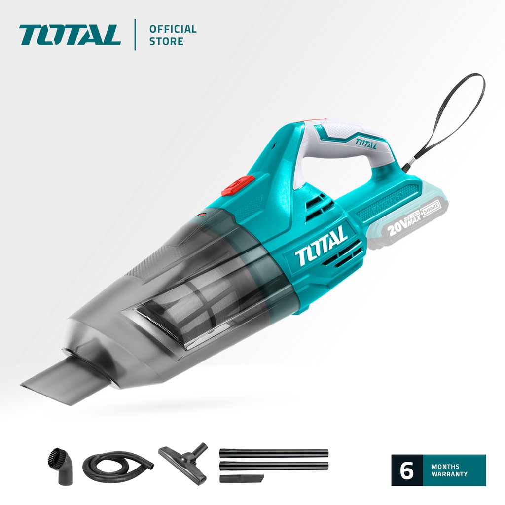 TOTAL Li-ion Cordless Vacuum Cleaner With HEPA Filter (0.7L ...
