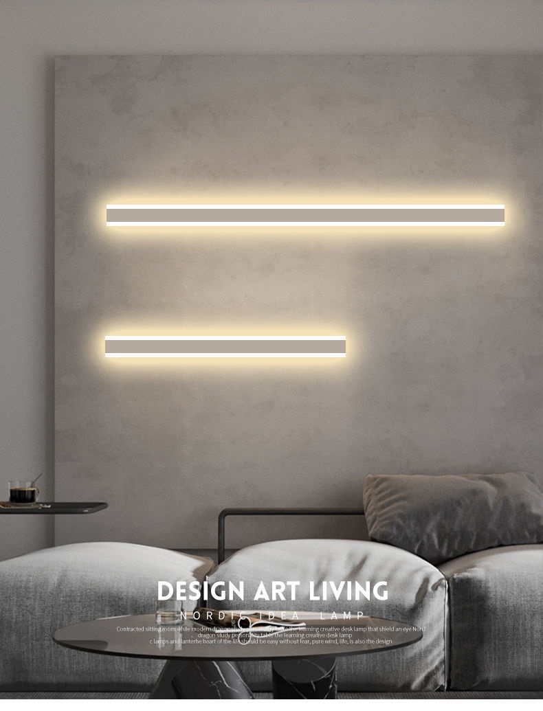 Right angle linear led Wall Light Minimalist background or ceiling ...