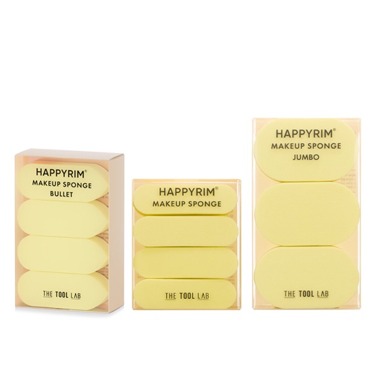 THE TOOL LAB Happyrim Makeup Sponge Bullet/Original/Jumbo 1set | Shopee ...