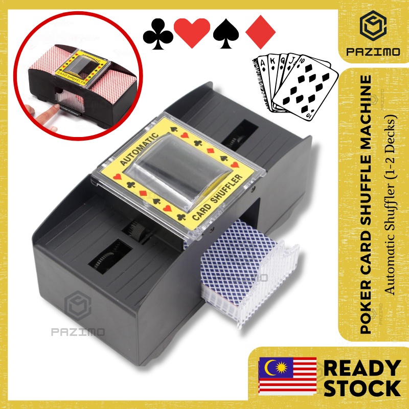 Casino Automatic Poker Card Shuffler Playing Card Washing Shuffler ...