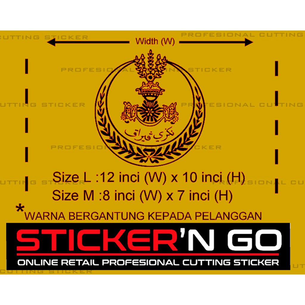 STICKER CUSTOM NEGERI PERAK | Shopee Malaysia