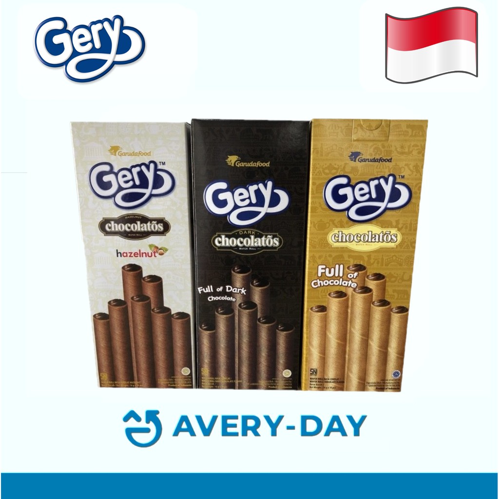Gery Chocolate Wafer Roll Full of Chocolate Dark Chocolate Hazelnuts ...